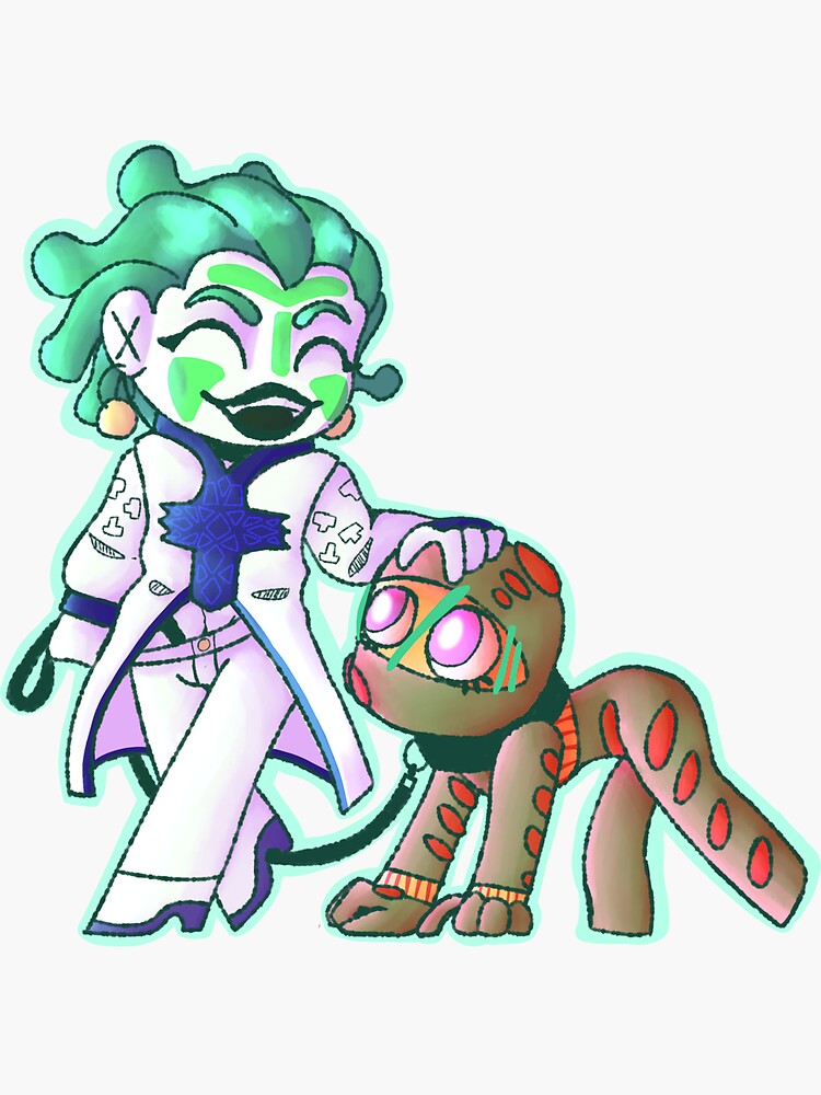 Chibi Cioccolata Walking Secco Sticker For Sale By Dopii Redbubble