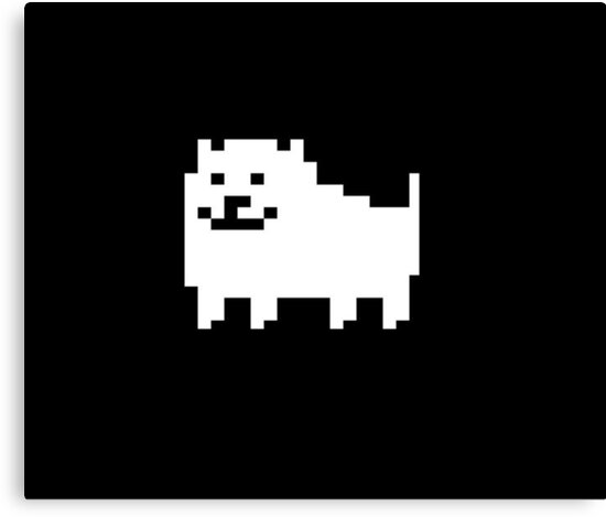 "Dog toby fox from Undertale clothing, cups, and more!" Canvas Print by ...