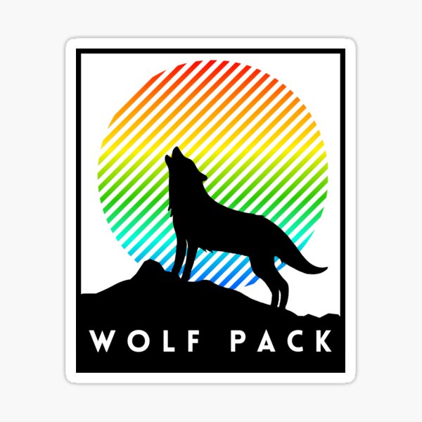 "Wolf Pack" Sticker for Sale by Stepadoda | Redbubble