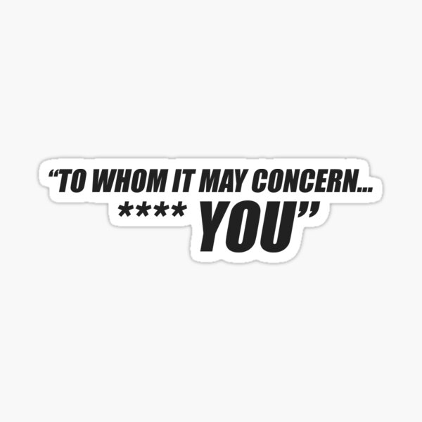 "Valtteri Bottas - To whom it may concern..." Sticker by Tldesignn ...