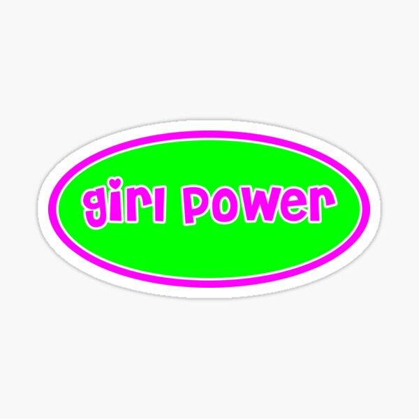 "y2k aesthetic pink and green girl power" Sticker for Sale by STAR10008 ...