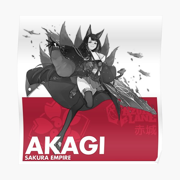 "Akagi - Azur Lane - Typography 4" Poster for Sale by Chumbo21 | Redbubble