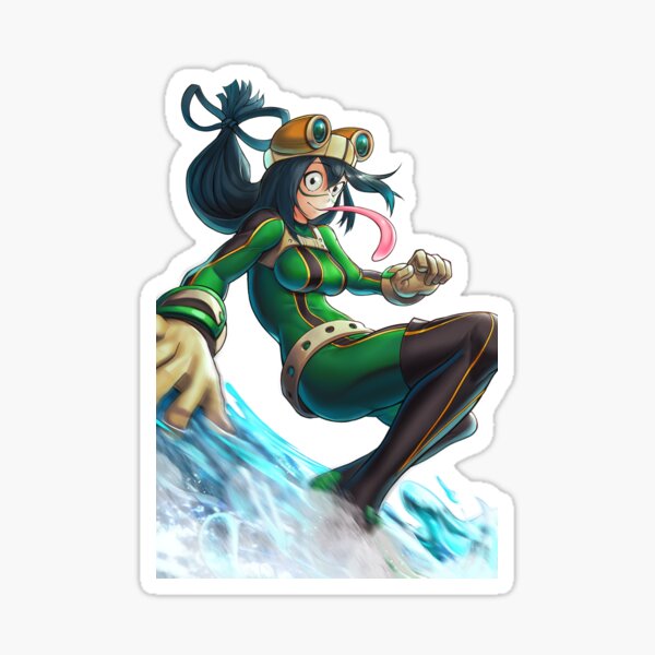 "Tsuyu Asui (Froppy)" Sticker for Sale by hybridmink | Redbubble