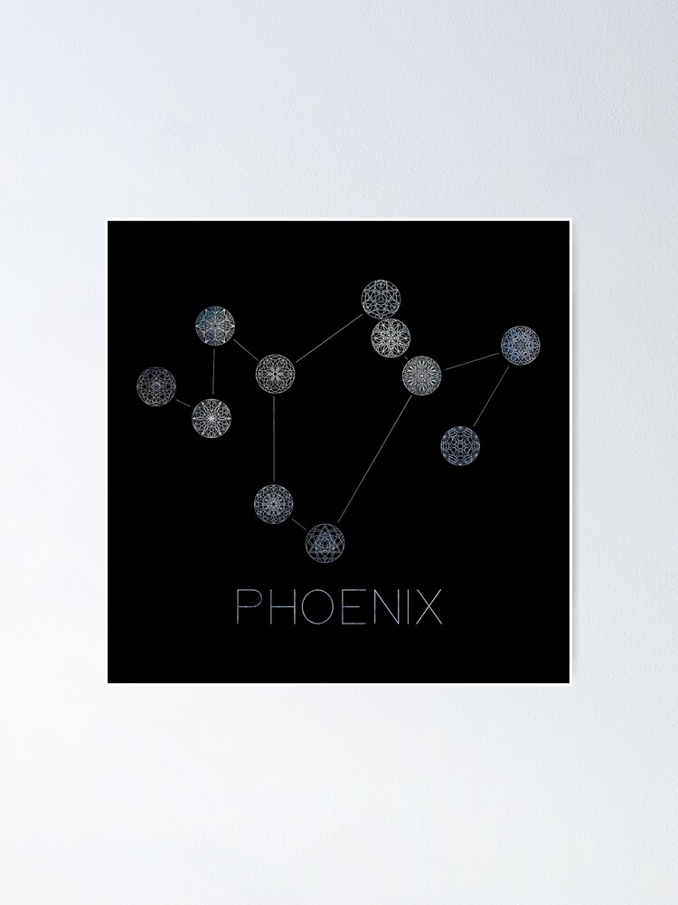 Poster « Mandalas de la constellation du phénix », par MetaPhyStore ...