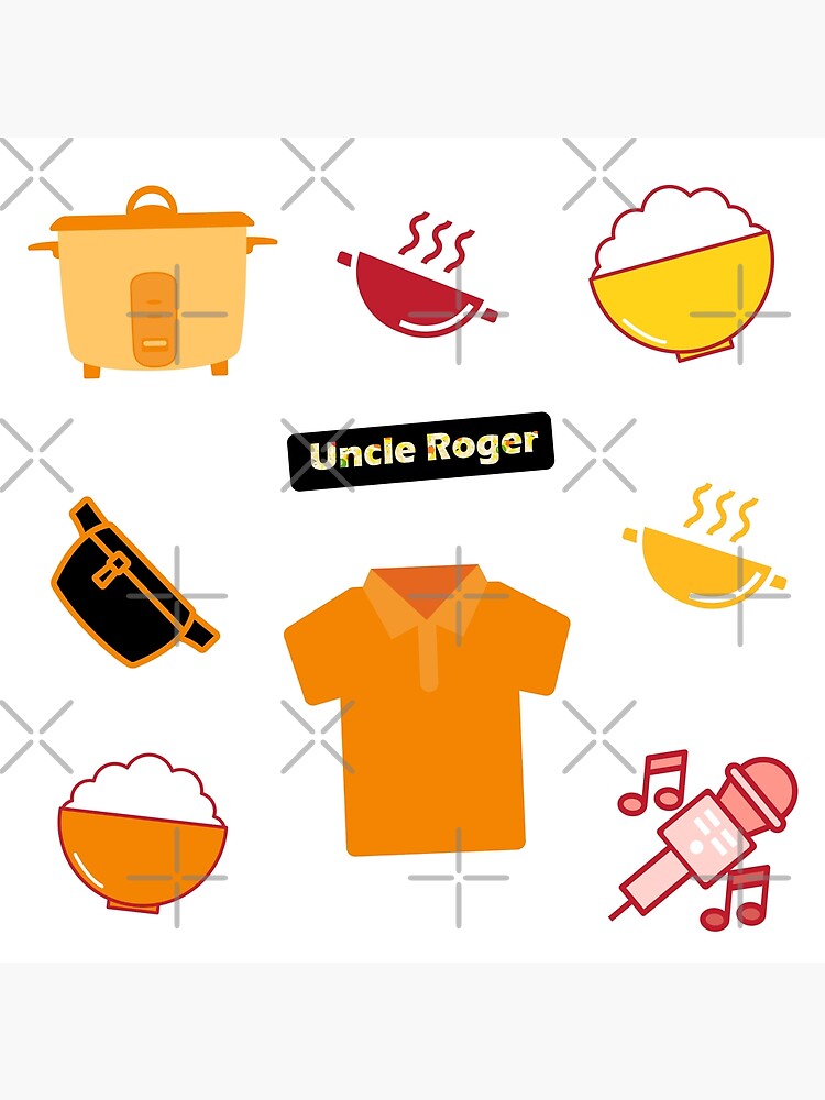 "Uncle Roger Sticker Pack/Pattern #1" Greeting Card for Sale by ...