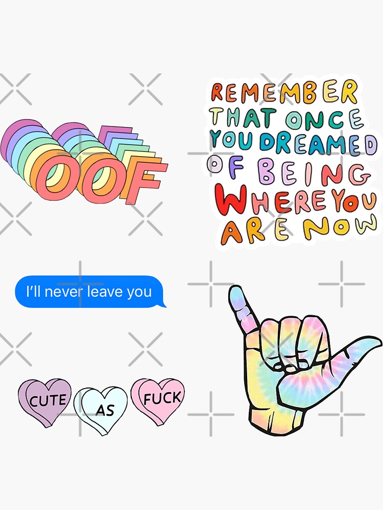 "Trending Stickers Pack quotes" Sticker by patternarium | Redbubble