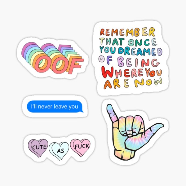 "Trending Stickers Pack quotes" Sticker by patternarium | Redbubble