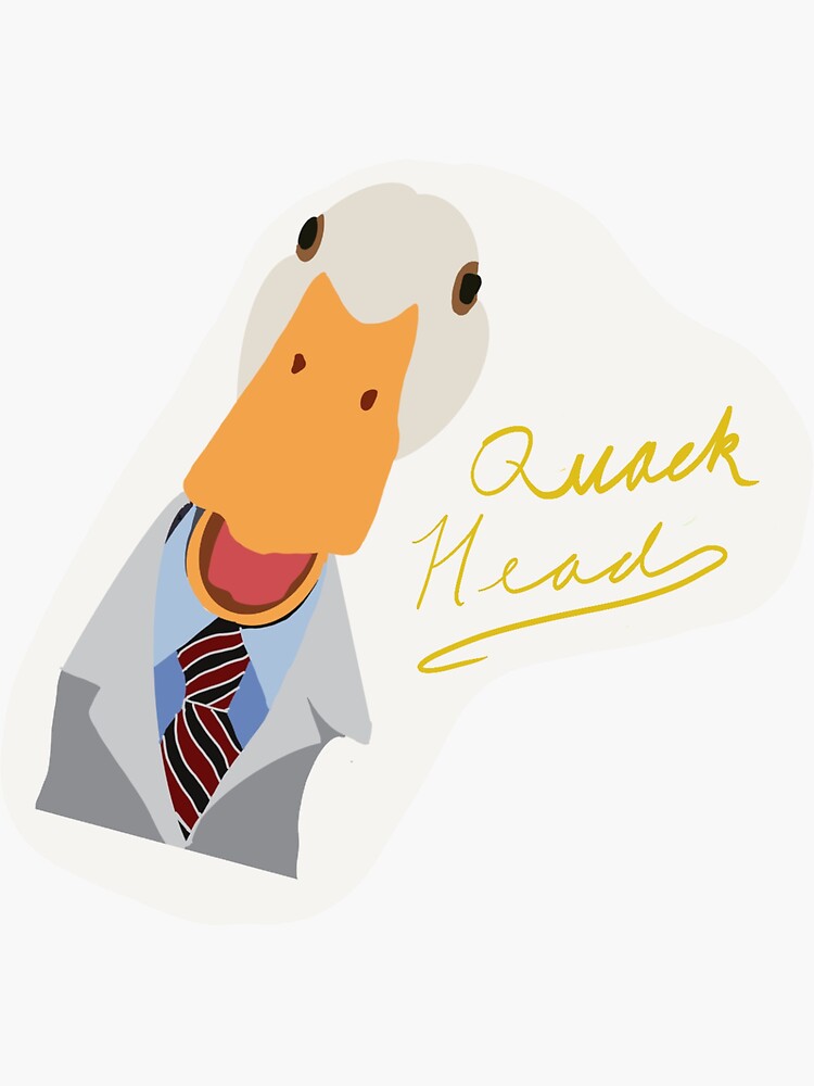 "Quackhead" Sticker for Sale by rpulaski | Redbubble
