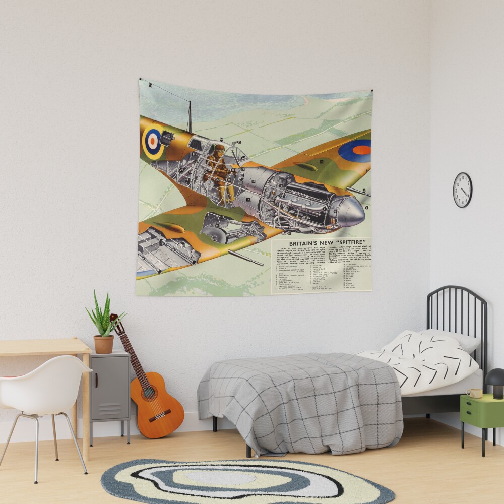 "Spitfire technical poster" Poster for Sale by Sandpiperarts | Redbubble