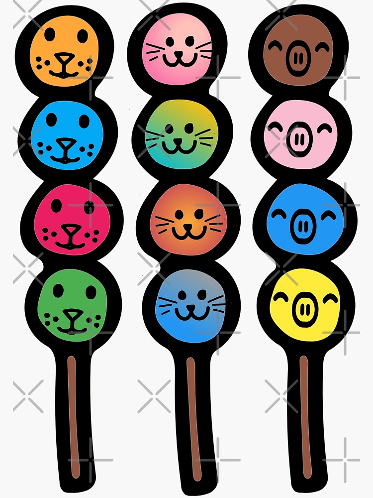 "Cute dango" Sticker for Sale by MARRON9887 | Redbubble