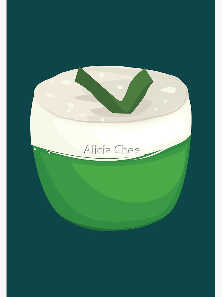 "Kue / Kuih Talam Pandan - Pandan Tray Cake" Art Print for Sale by ...