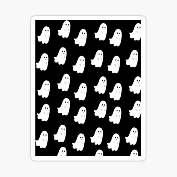"spooky little ghost for halloween" Sticker for Sale by xalebert1xodias ...