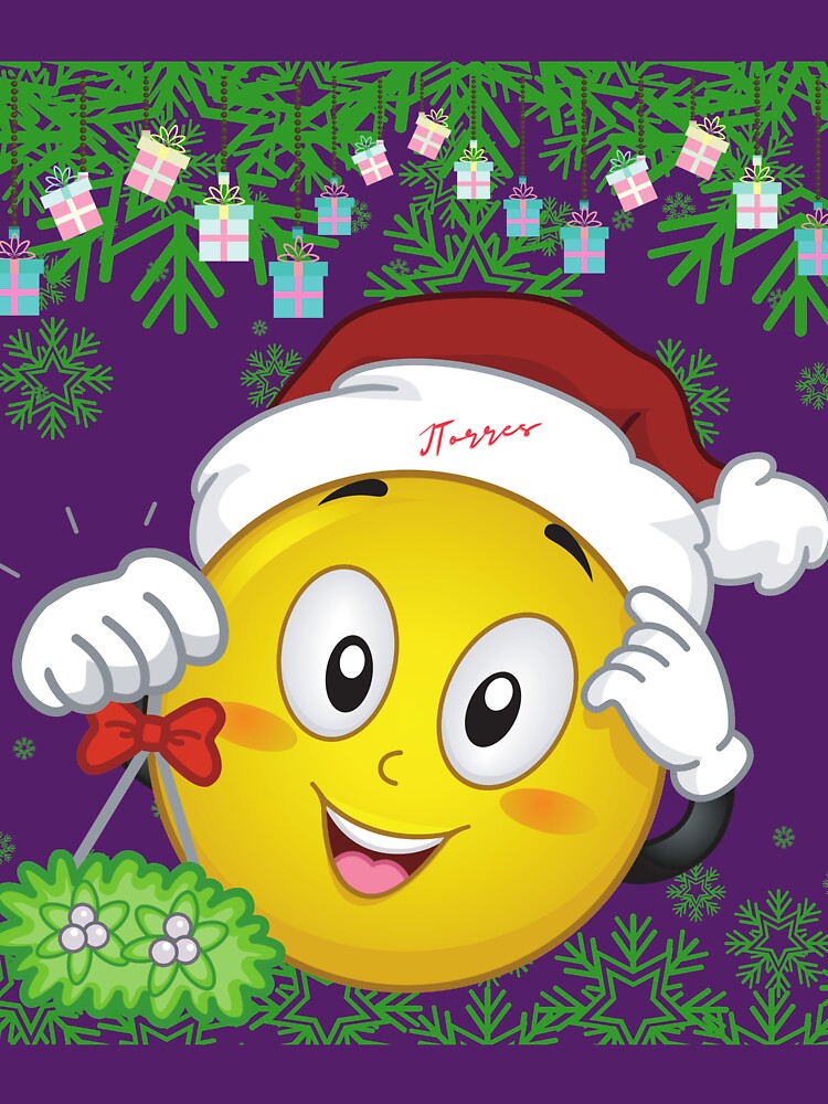 Santa Emoji T Shirt By Librosbooktique Redbubble
