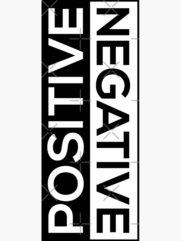 "Positive Negative" Sticker for Sale by ahmadbeg10 | Redbubble