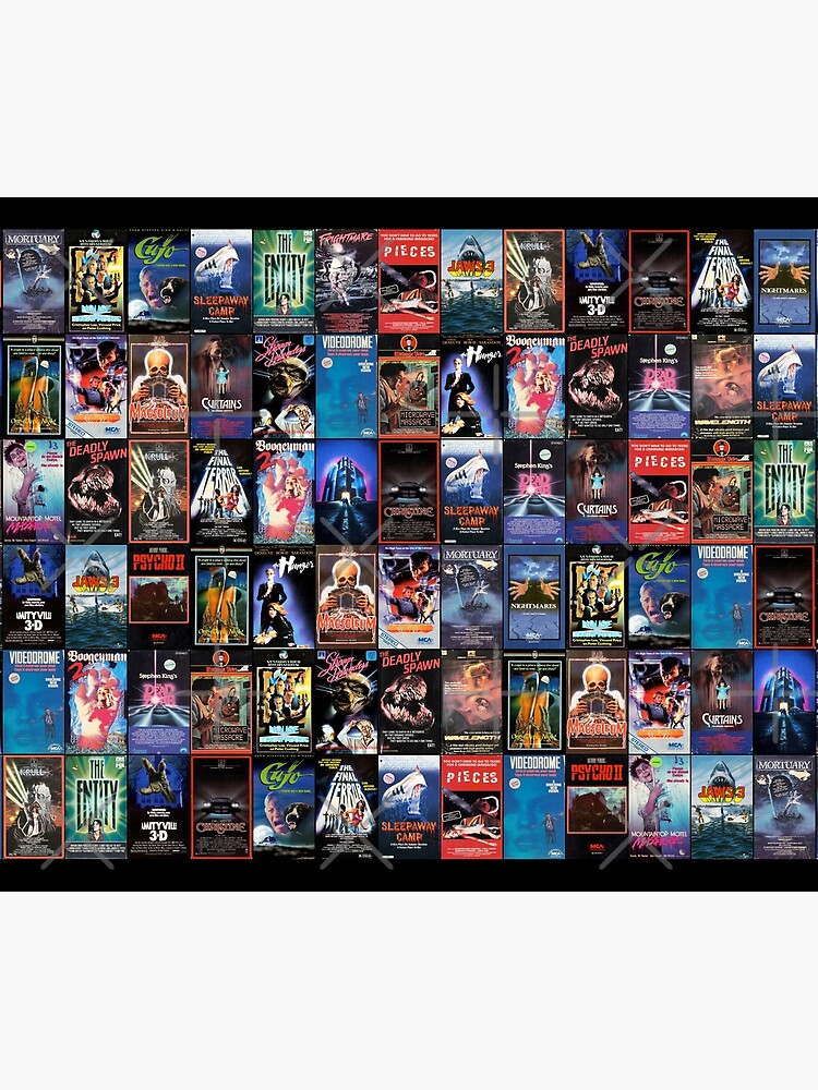 "RETRO HORROR VHS ARTWORK - 1983" Shower Curtain for Sale by ...