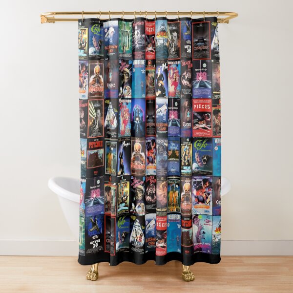 "RETRO HORROR VHS ARTWORK - 1983" Shower Curtain for Sale by ...
