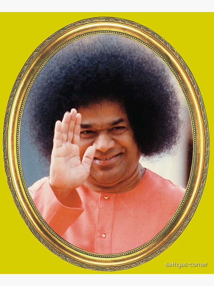 "Sathya Sai Baba Blessings " Poster for Sale by sathyas-corner | Redbubble