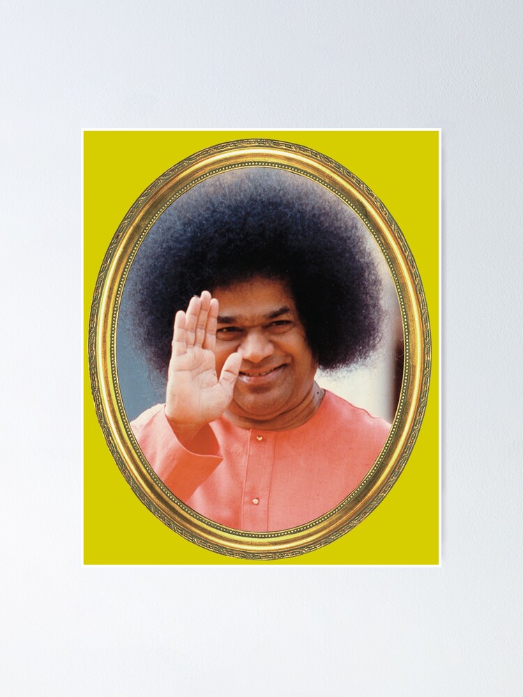 "Sathya Sai Baba Blessings " Poster for Sale by sathyas-corner | Redbubble
