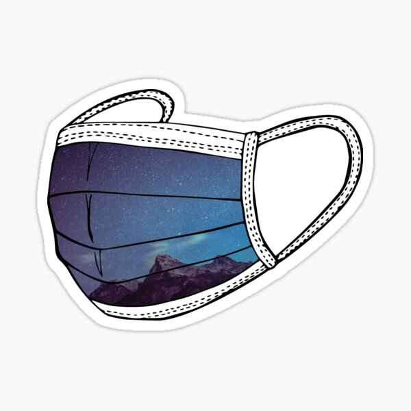 "Face mask" Sticker for Sale by Ted-Sake | Redbubble