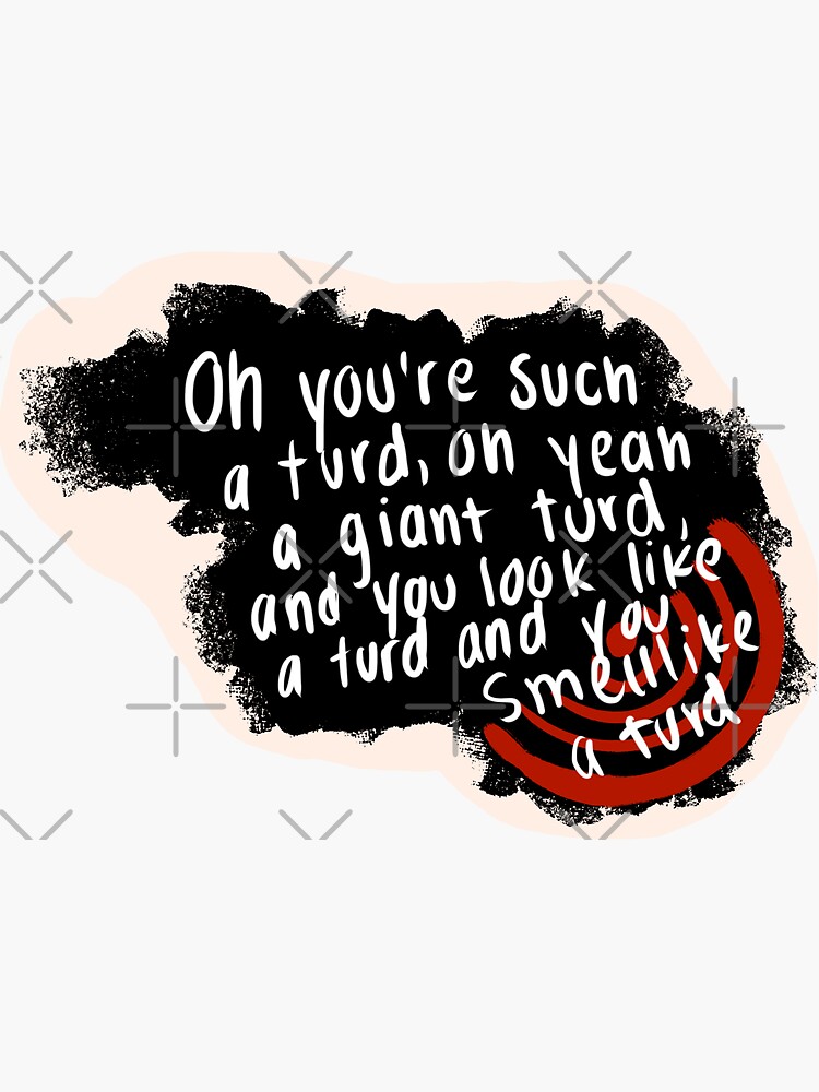 "Big Time Rush turd song" Sticker by koono | Redbubble