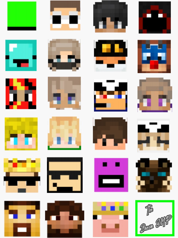 "The Whole Dream SMP (Transparent version)" Sticker for Sale by ...