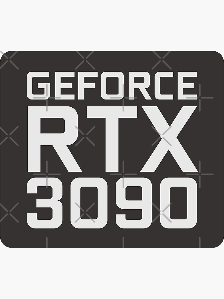 "GeForce RTX 3090 clean name" Sticker for Sale by Smartyboyx14 | Redbubble