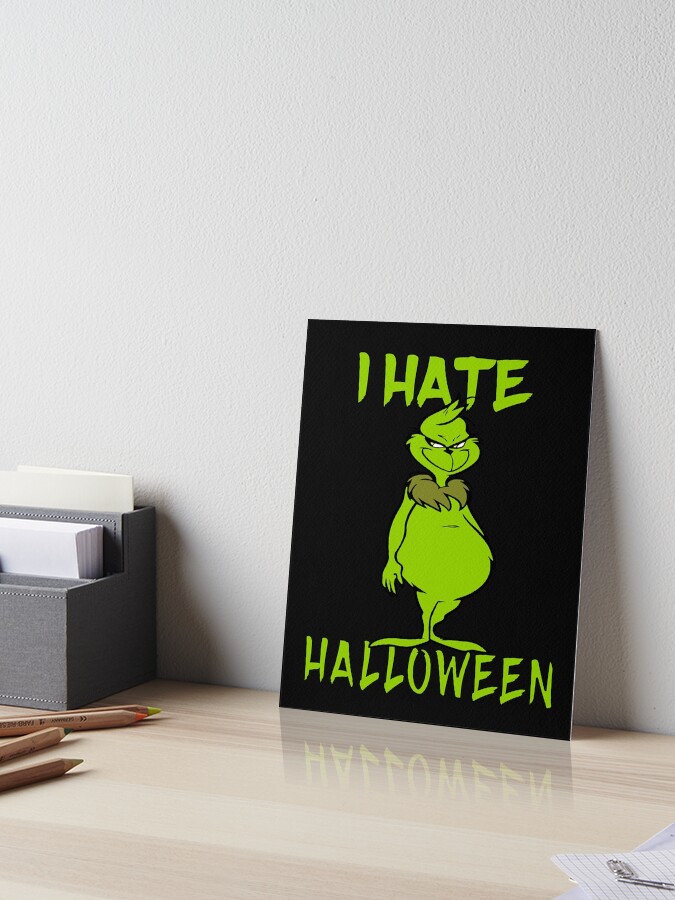 "Anti Halloween I Hate Halloween, Sarcastic Saying Meme" Art Board ...
