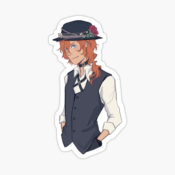 "Chuuya Nakahara" Sticker for Sale by hayathi | Redbubble