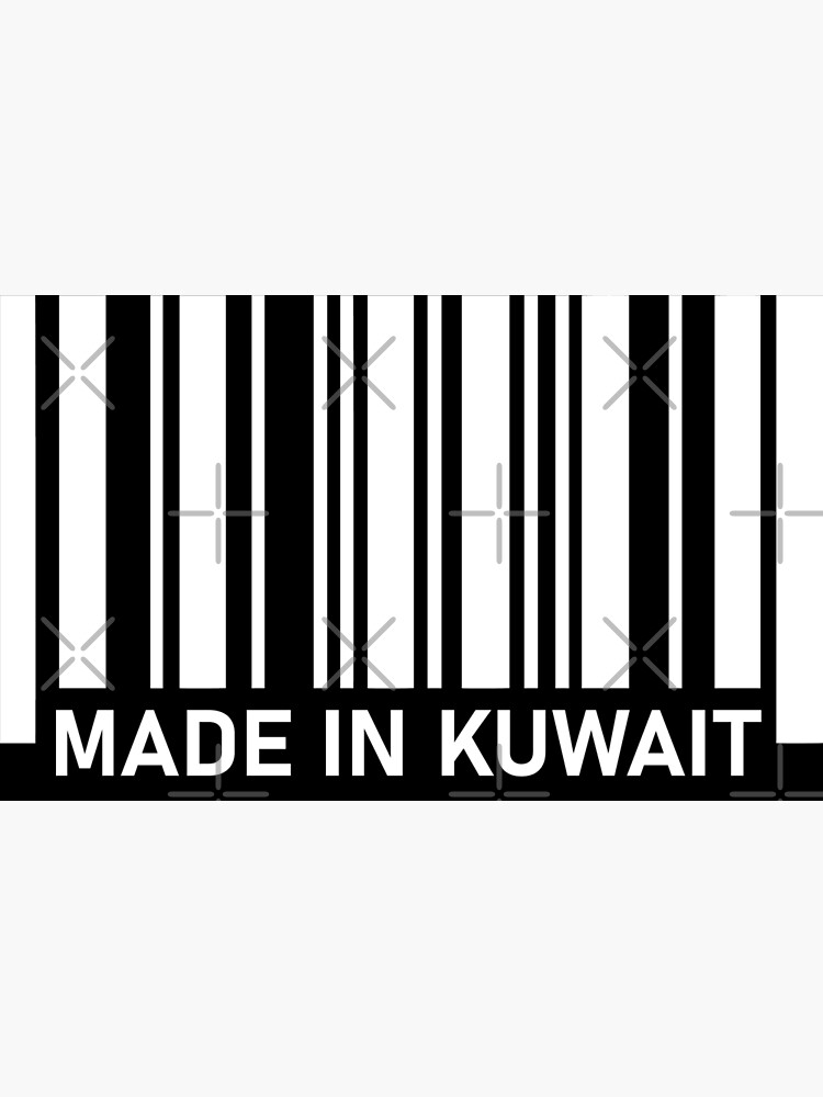 Póster «HECHO EN KUWAIT Código de barras» de ABGdesigns | Redbubble