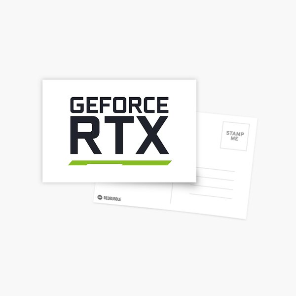 "GeForce RTX name, black letters" Postcard for Sale by Smartyboyx14 ...