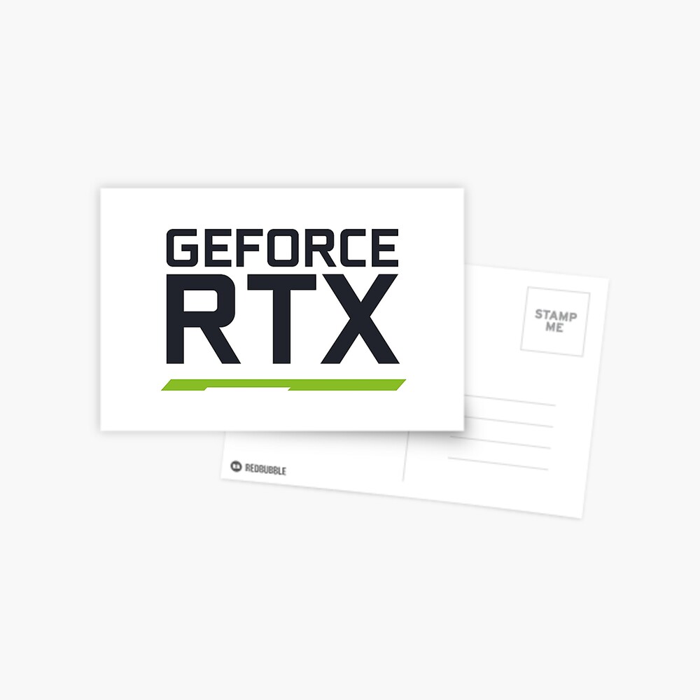 "GeForce RTX name, black letters" Postcard for Sale by Smartyboyx14 ...