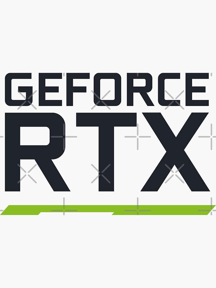 "GeForce RTX name, black letters" Sticker for Sale by Smartyboyx14 ...