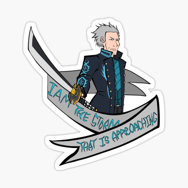 "Devil May Cry 5 Vergil" Sticker for Sale by HydrationMan | Redbubble