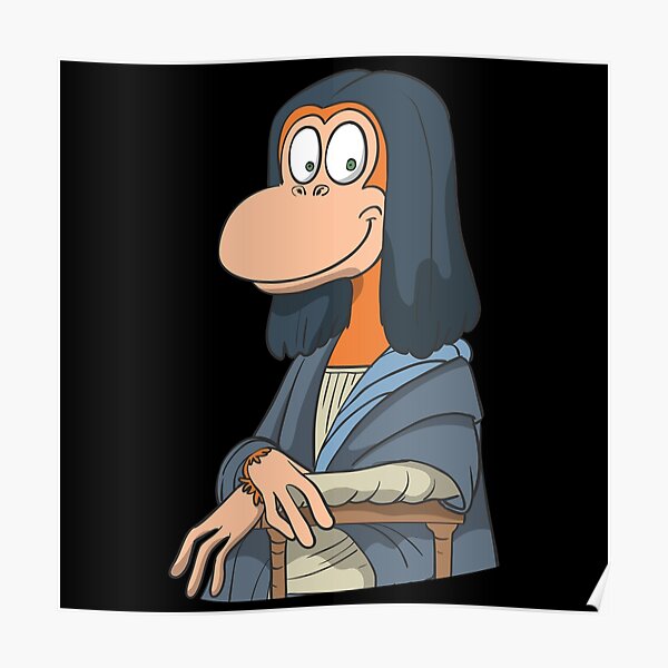 "Monkey Lisa Portrait" Poster for Sale by ansgarhugo | Redbubble
