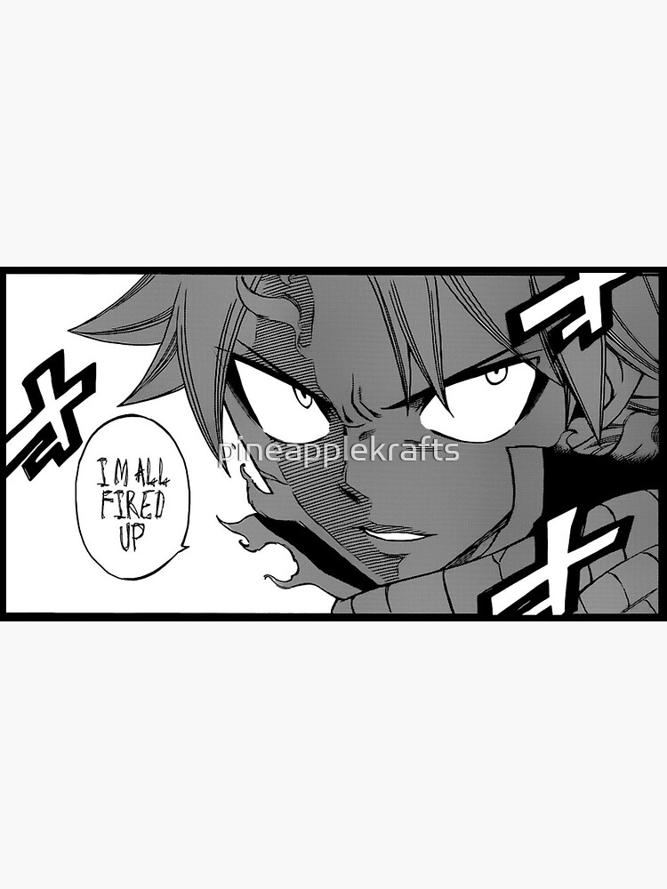 "Natsu Manga Panel" Sticker for Sale by pineapplekrafts | Redbubble