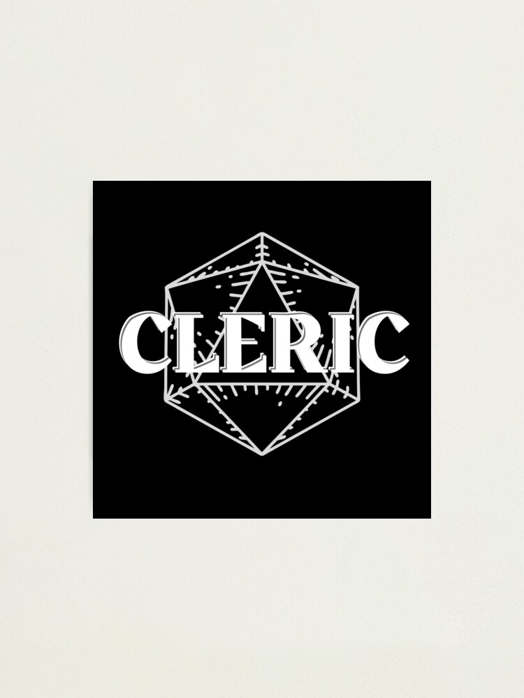 Lámina fotográfica «Dnd Cleric Class Símbolo D20 Imprimir» de ...