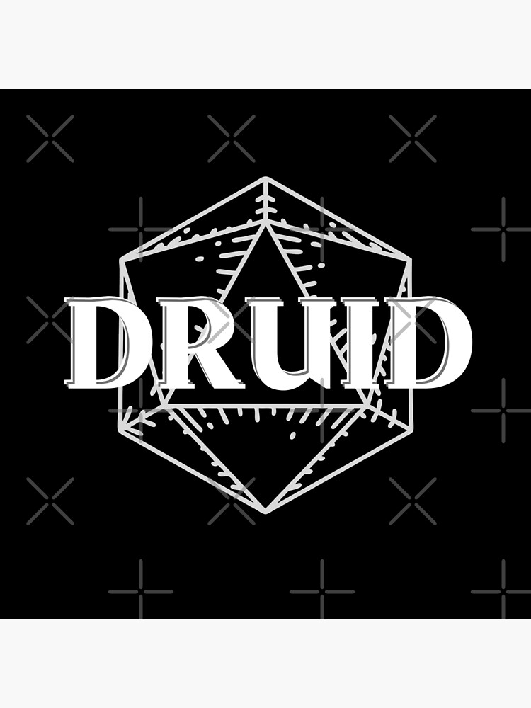 "DnD Druid Class Symbol D20 Print" Art Board Print for Sale by ...