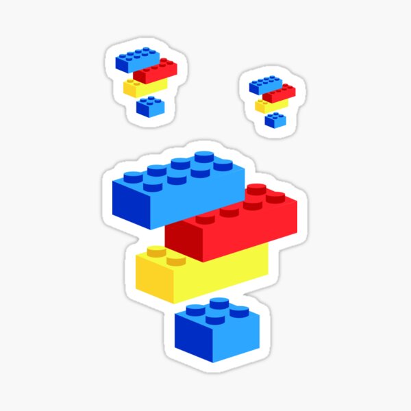 Lego Bricks Stickers | Redbubble