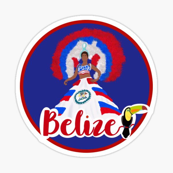 "Belize " Sticker for Sale by SimplyVanza | Redbubble
