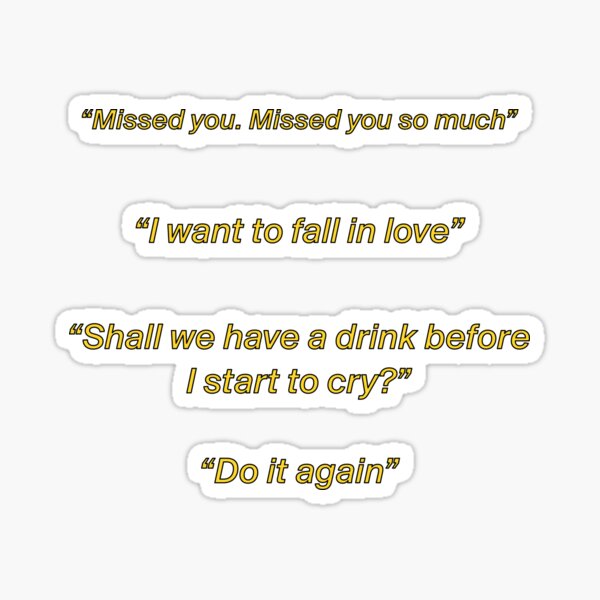 "Movie quotes caption stickers pack Vol.2" Sticker for Sale by ...