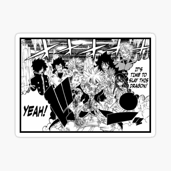"Dragon Slayers Manga Panel" Sticker for Sale by pineapplekrafts ...