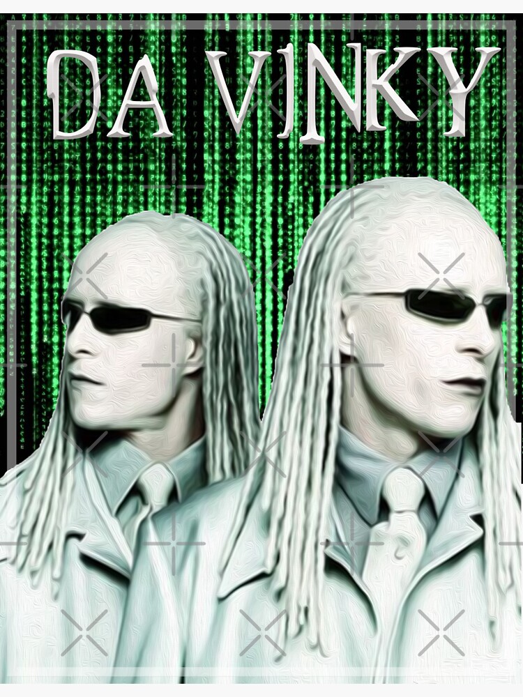 "Da Vinky ?" Sticker for Sale by Panther- | Redbubble