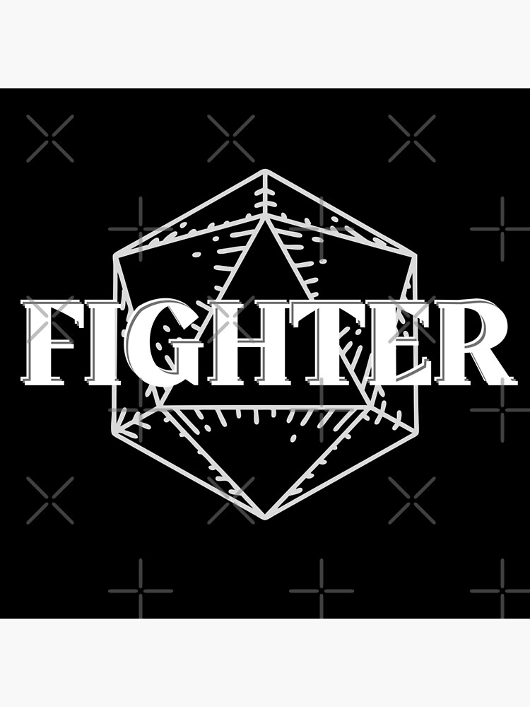 Póster «DnD Fighter Class Symbol D20 Imprimir» de ToplineDesigns ...
