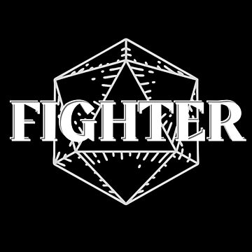 "DnD Fighter Class Symbol D20 Print" Art Board Print for Sale by ...