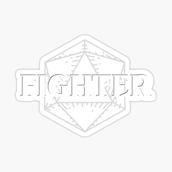 Pegatina «DnD Fighter Class Symbol D20 Imprimir» de ToplineDesigns ...