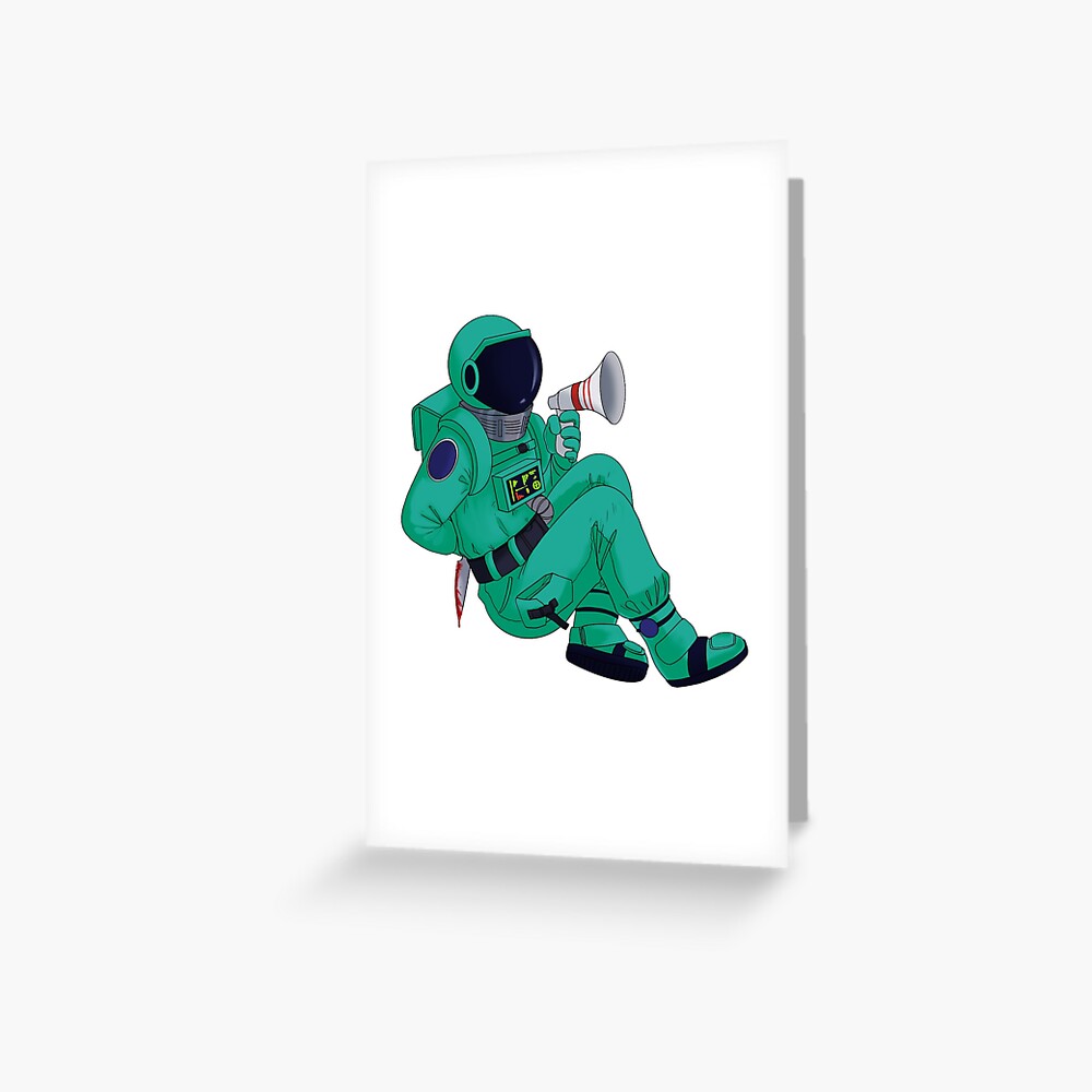 "Among Us Cyan Impostor" Greeting Card by DemySketch | Redbubble