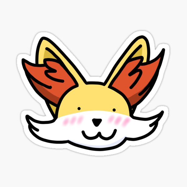 "Fennekin" Sticker for Sale by YoungS0ul | Redbubble