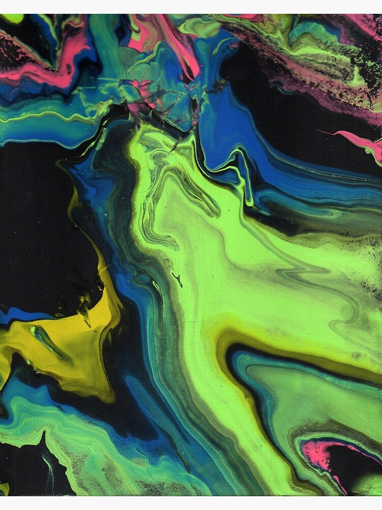"Acid River- Acrylic Painting " Poster by DarkCyanide | Redbubble