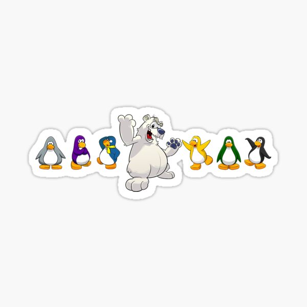 "Club Penguin Sticker" Sticker for Sale by dragomanio5 | Redbubble