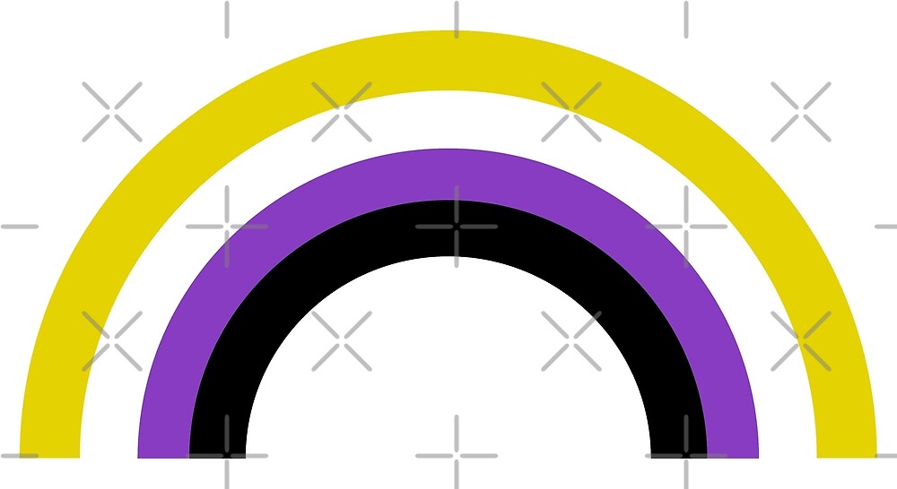 "Non-Binary Rainbow Flag" by elishamarie28 | Redbubble